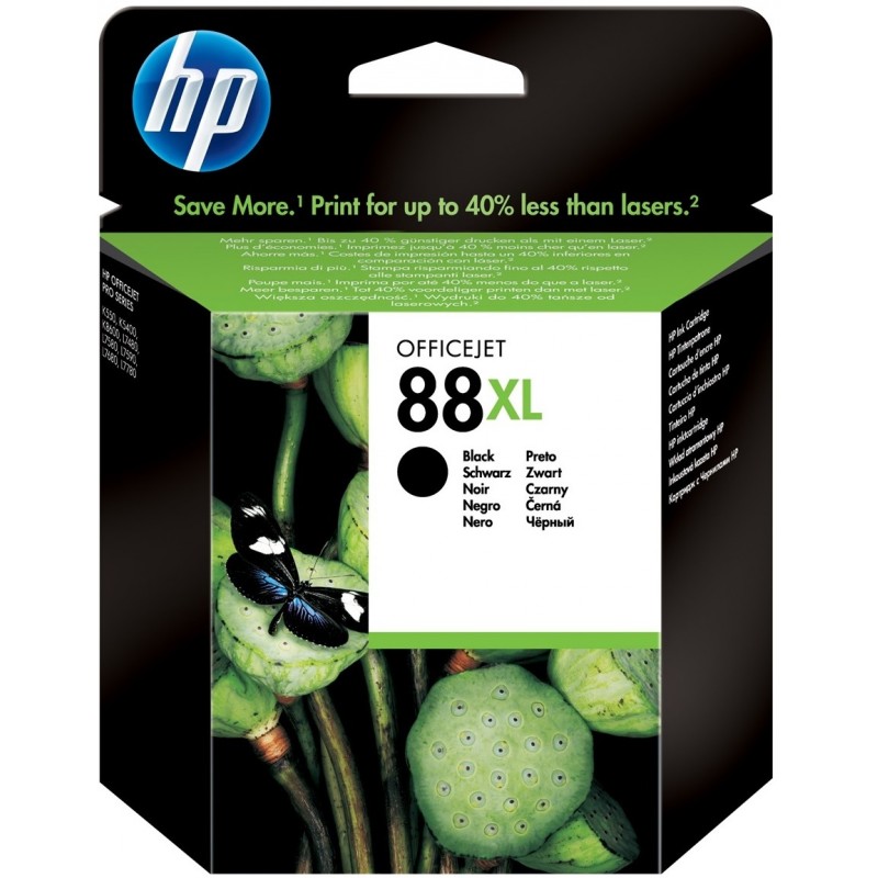 HP 88XL Noir - Cartouche d'encre grande capacité HP d'origine (C9396AE ...