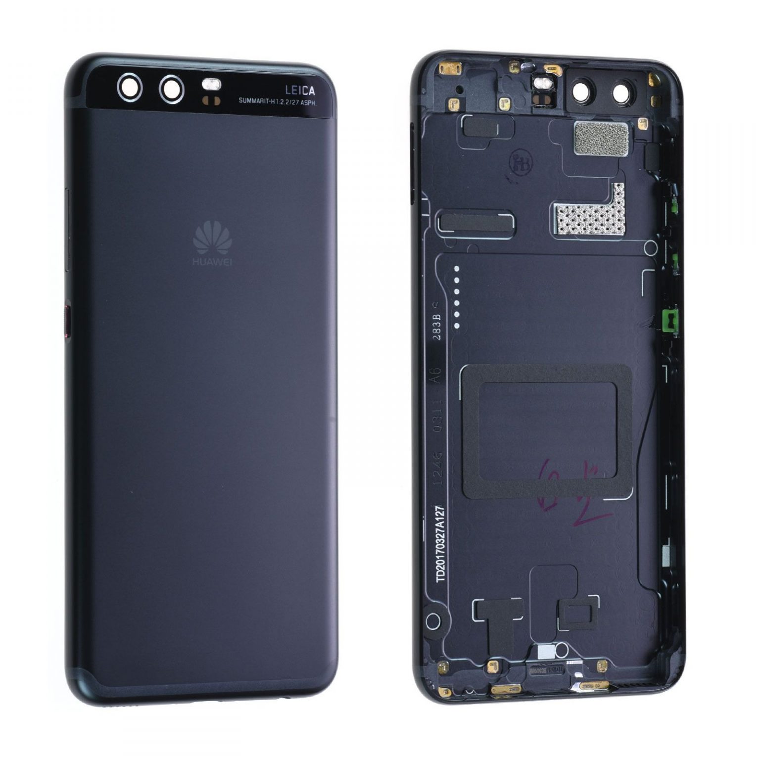 Coque arrière Huawei P10 (VTR-L09) Noir - Achat en ligne sur Lcd Maroc