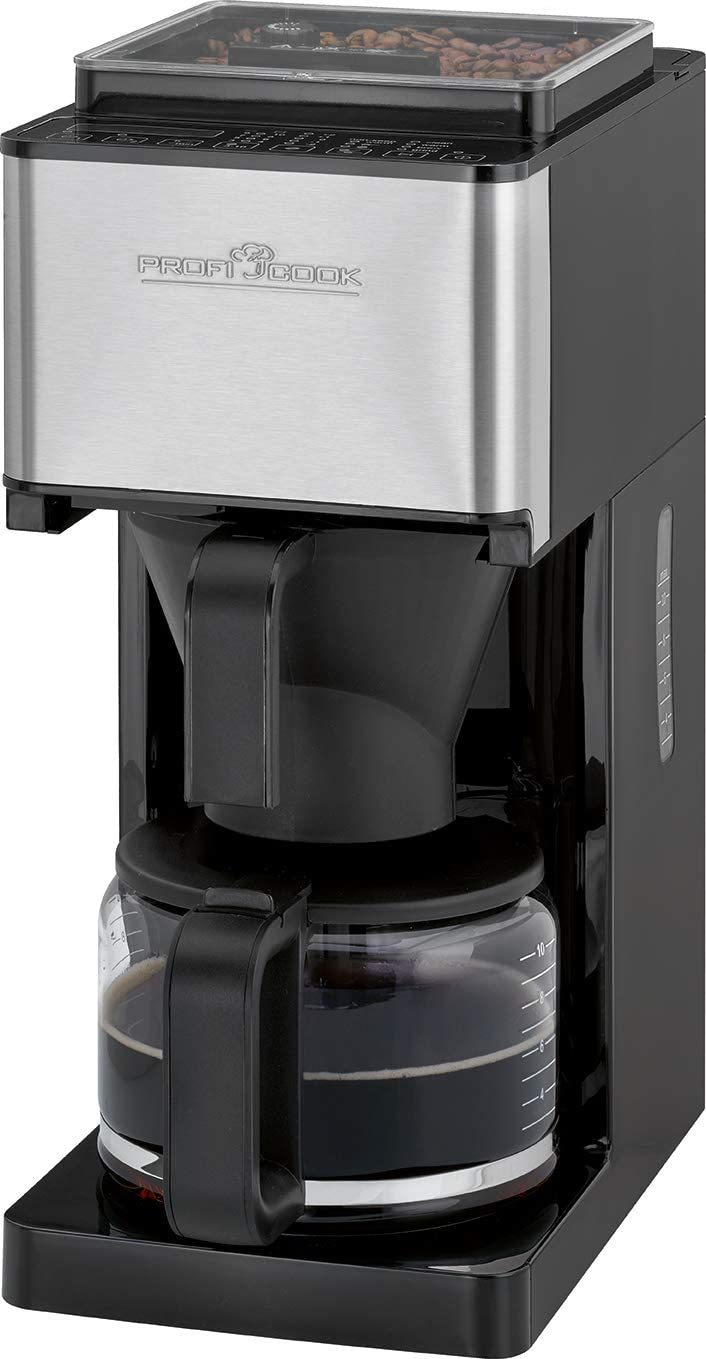 PROFI COOK PC-KA 1138 - Cafetière avec Moulin à café intégrée 2 en 1 ...